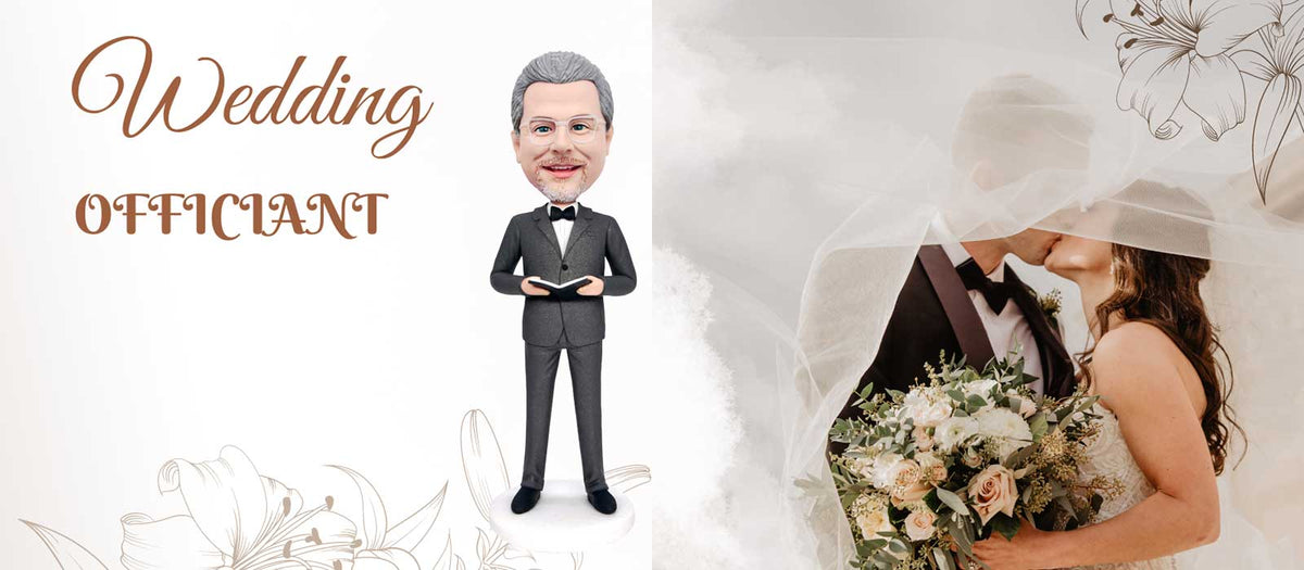 Custom Wedding Officiant Bobbleheads As a Gifts – Figure Bobblehead