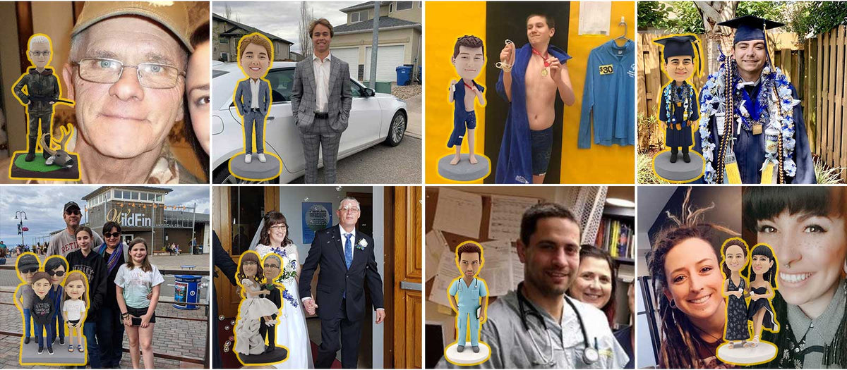 Custom Bobble Head From Photo-Personalized Bobblehead Gifts – Figure ...