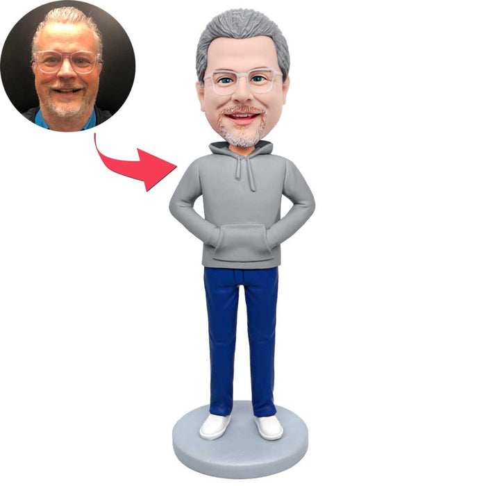 Custom Male Bobblehead - Custom Fathers' Day Bobblehead Gift – Figure ...
