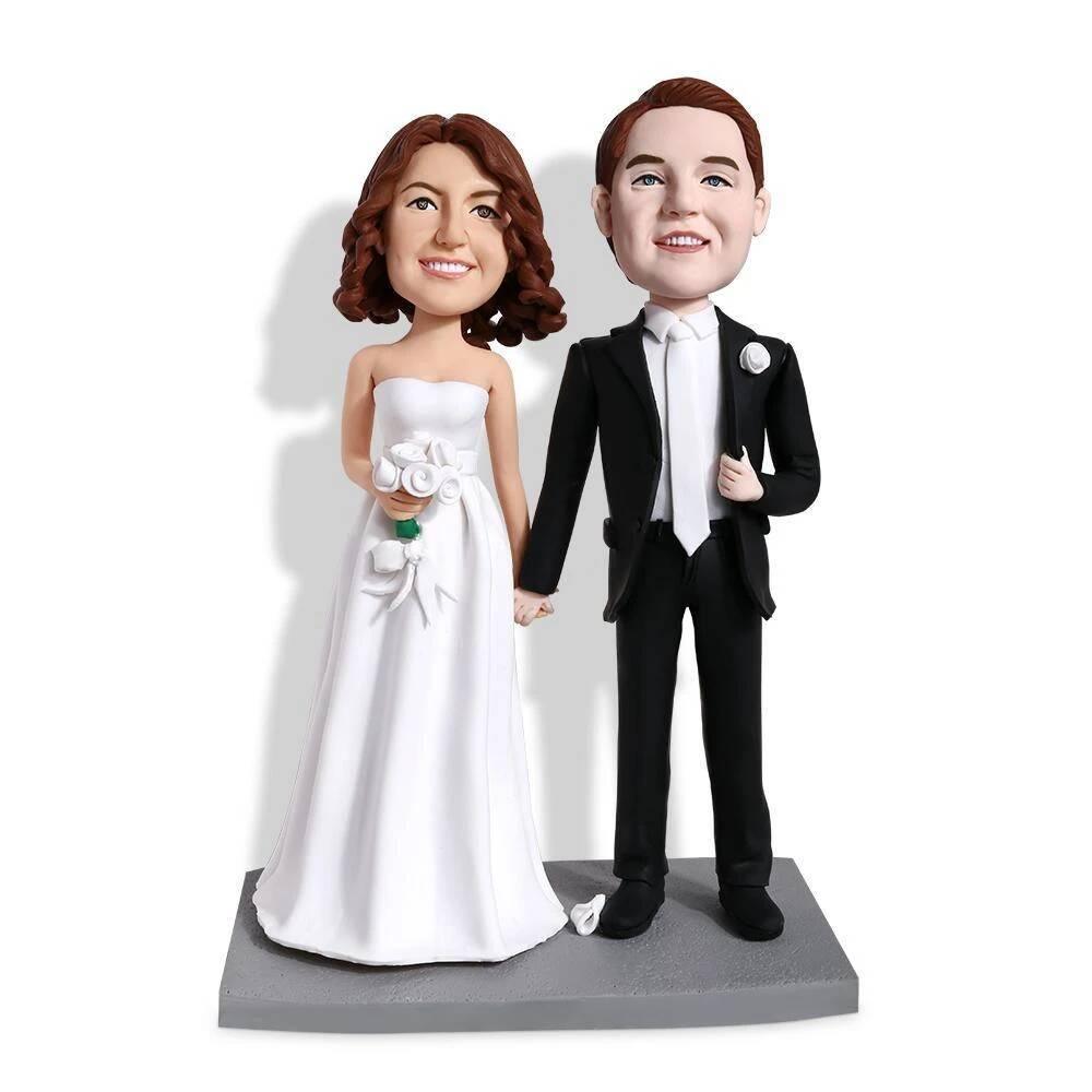 Custom Wedding Bobbleheads Cake Topper - Groomsmen Bobble Head – Figure ...