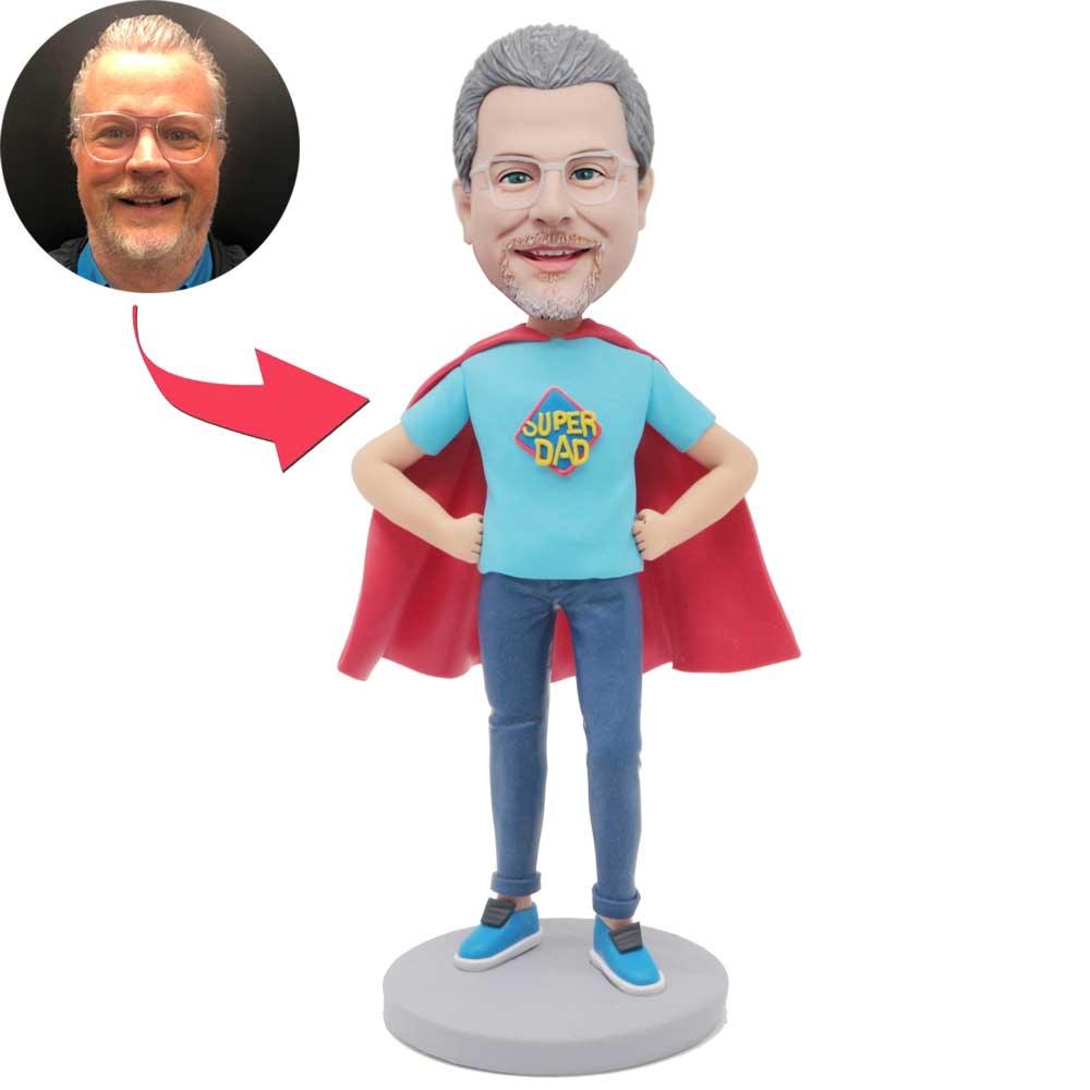 Custom Male Bobblehead - Custom Fathers' Day Bobblehead Gift – Figure ...